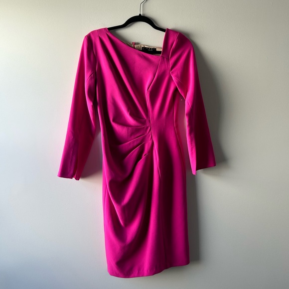 Posh Couture | Dresses | Posh Couture Pink Draped Cocktail Dress | Poshmark